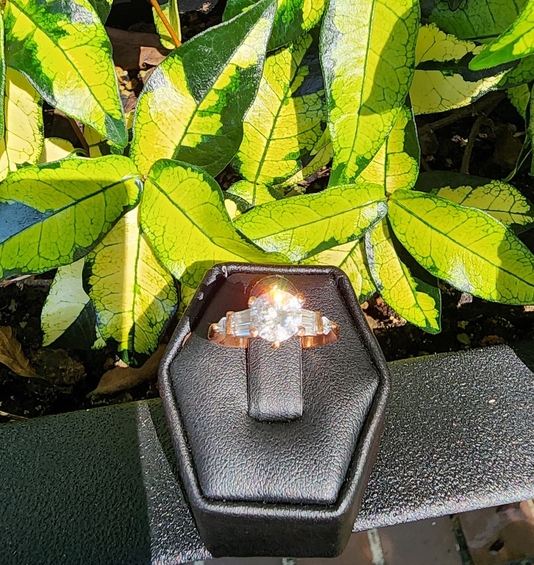 5 Stone Copper Ring - Etsy
