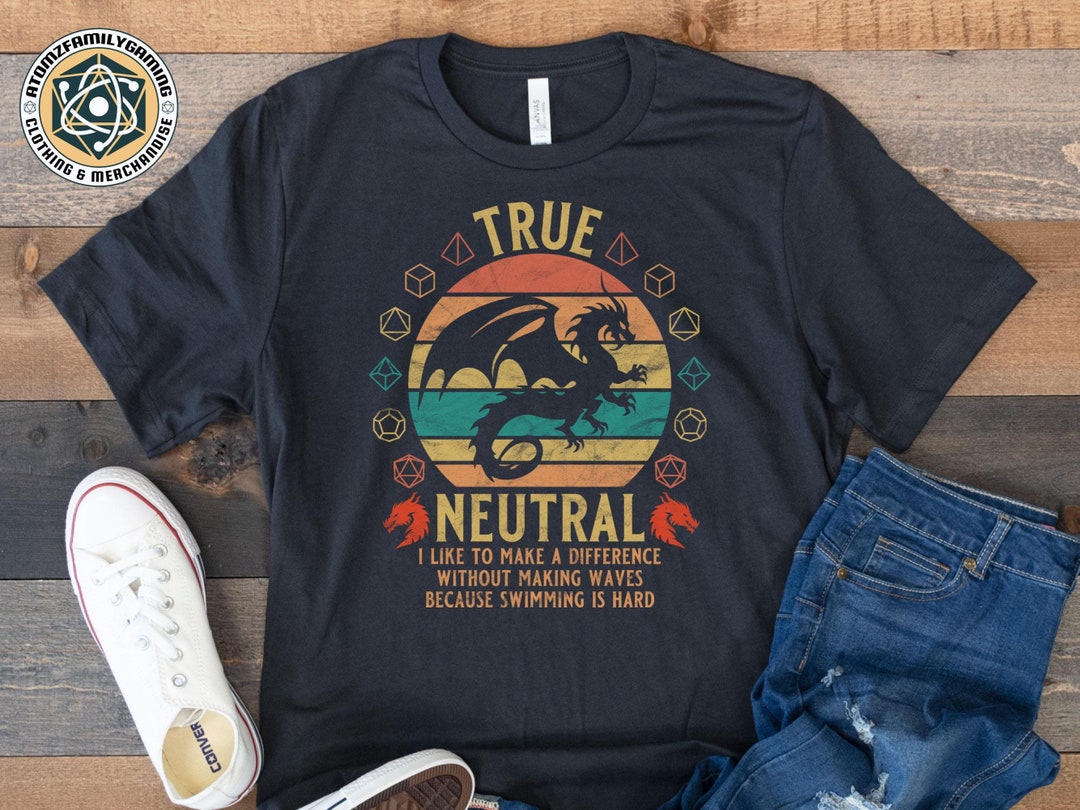 D&D True Neutral Shirt, Dnd Gift for Players, Dungeons and Dragons ...
