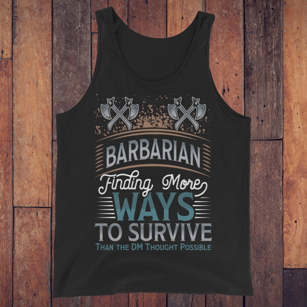 Dnd Barbarian Unisex Tank Top, Fun D&D Gift for Players, Dungeons and ...