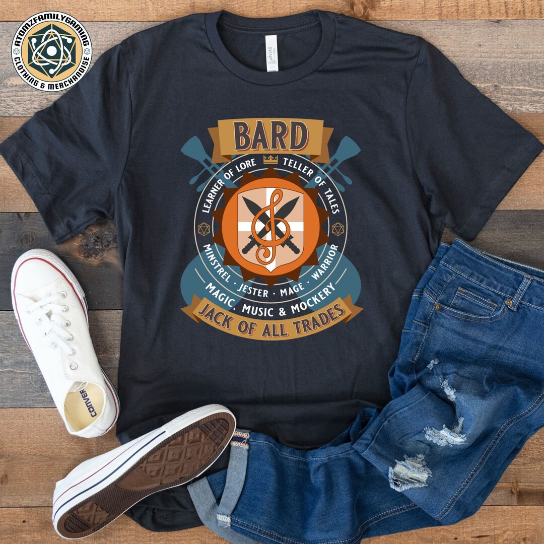 Dnd Bard Shirt, Dungeons and Dragons Gift for Him or Her, D and D ...