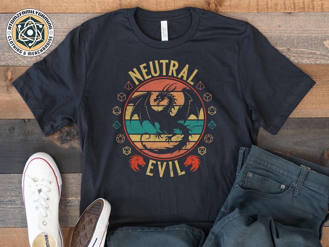 Dnd Neutral Evil Shirt, Dungeons and Dragons Gift for Him or Her, D and ...