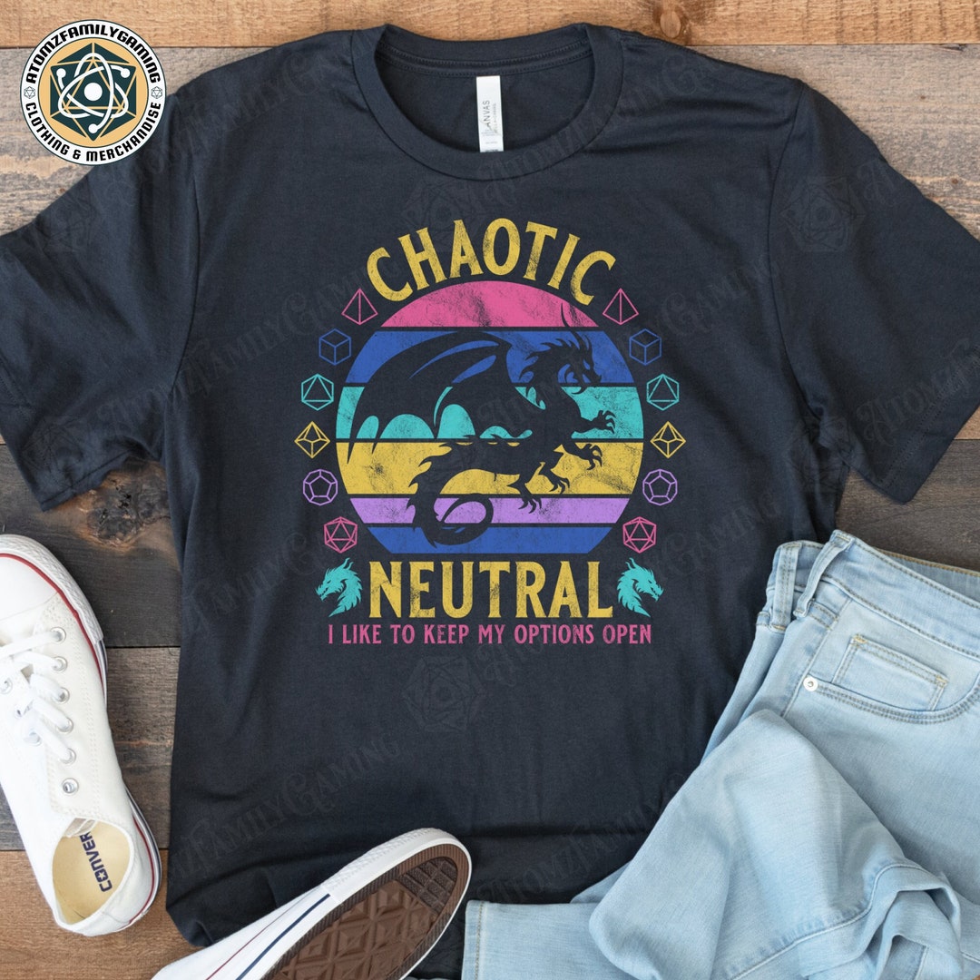 Chaotic Neutral Dnd Shirt, Dungeons and Dragons Gift for Him or Her ...