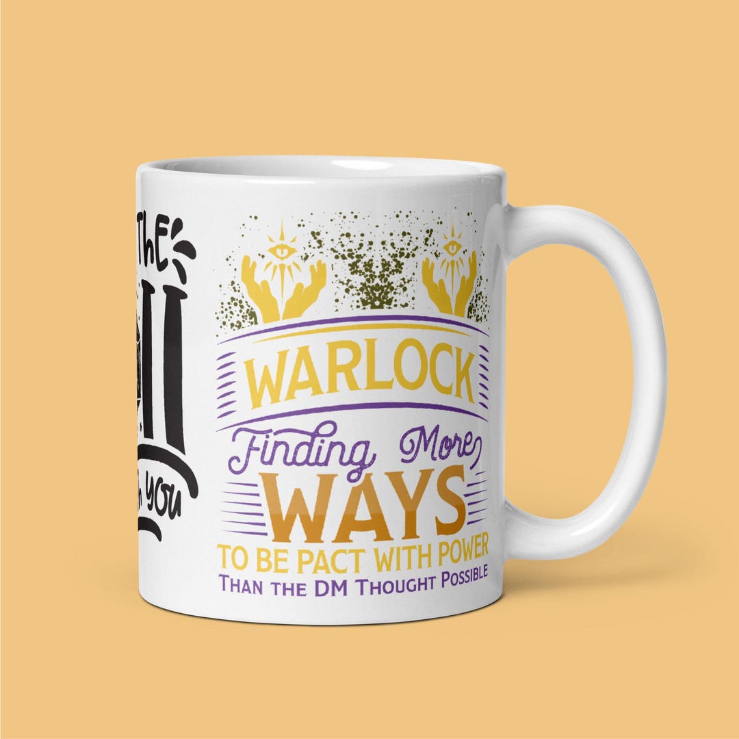 Funny Dnd Warlock Mug – Finding More Ways (11oz) - Etsy