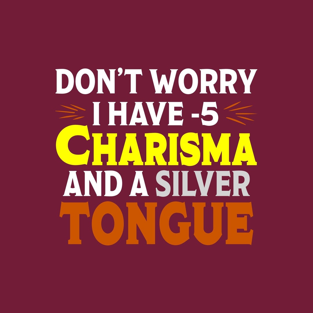 Funny Dnd Shirt, Dungeons and Dragons Charisma Joke T-shirt for Men or ...