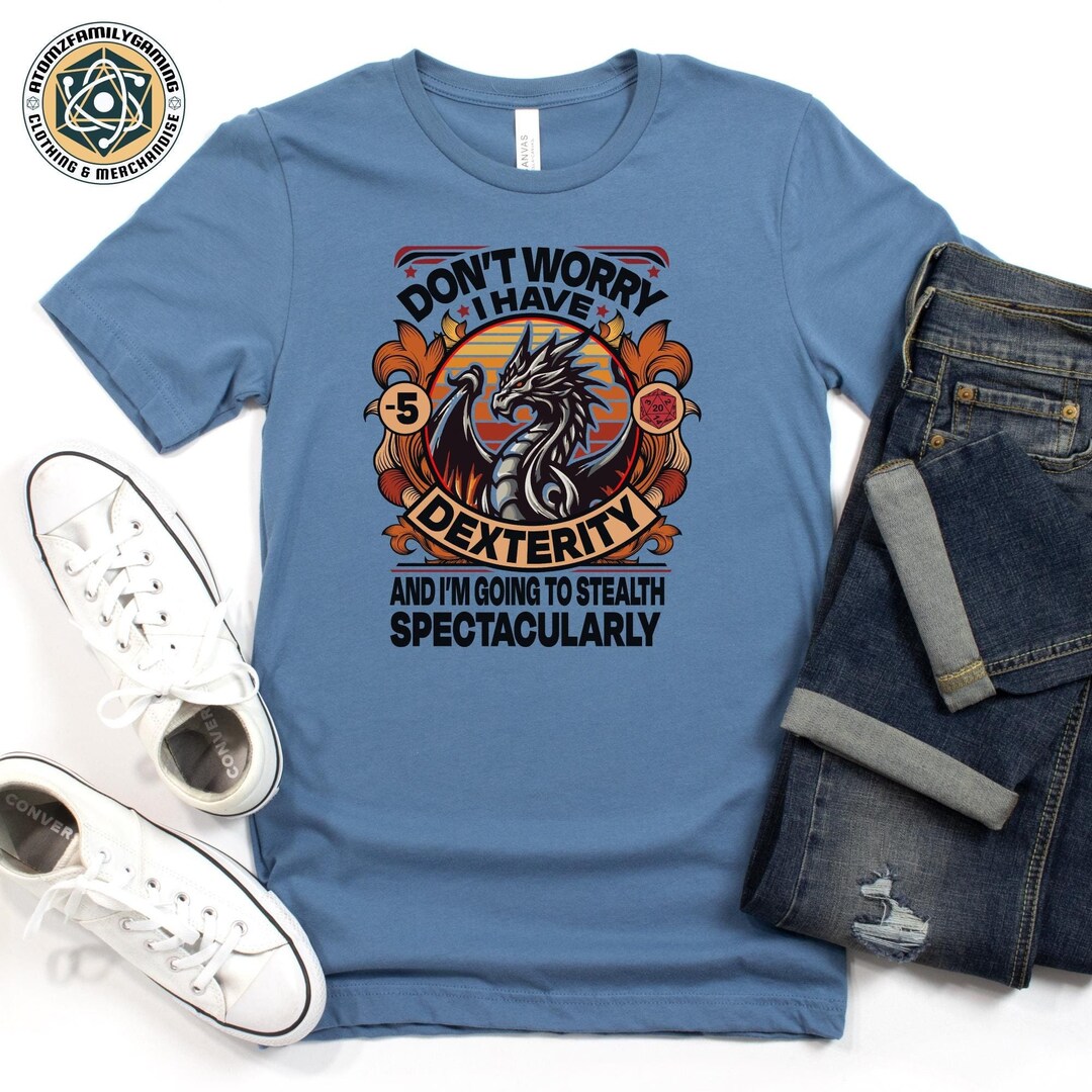 Funny Dnd Shirt, Dungeons and Dragons Dexterity Joke T-shirt for Men or ...