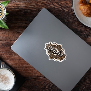 Dnd Artificer Sticker, 4 X 4 Vintage Font Sticker, Dungeons and Dragons ...