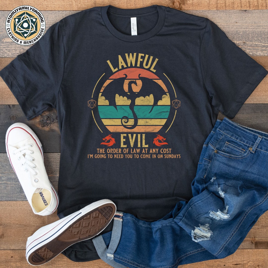 Dnd Lawful Evil Shirt, D&D Gift for Players, Dungeons and Dragons ...
