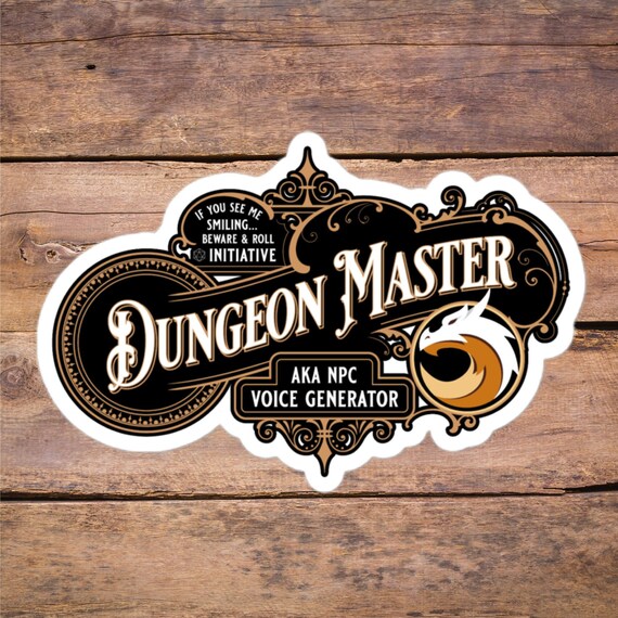 Dungeons and Dragons Dungeon Master Sticker TTRPG D&D DM - Etsy