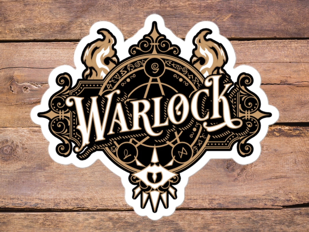 D&D Warlock Sticker – Character Class Vinyl Decal (4"x3") - Etsy