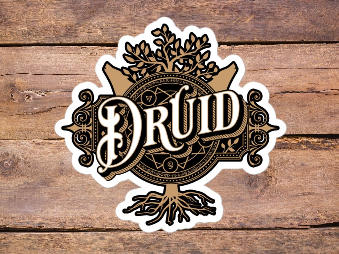 D&D Druid Sticker – Character Class Vinyl Decal (4"x4") - Etsy