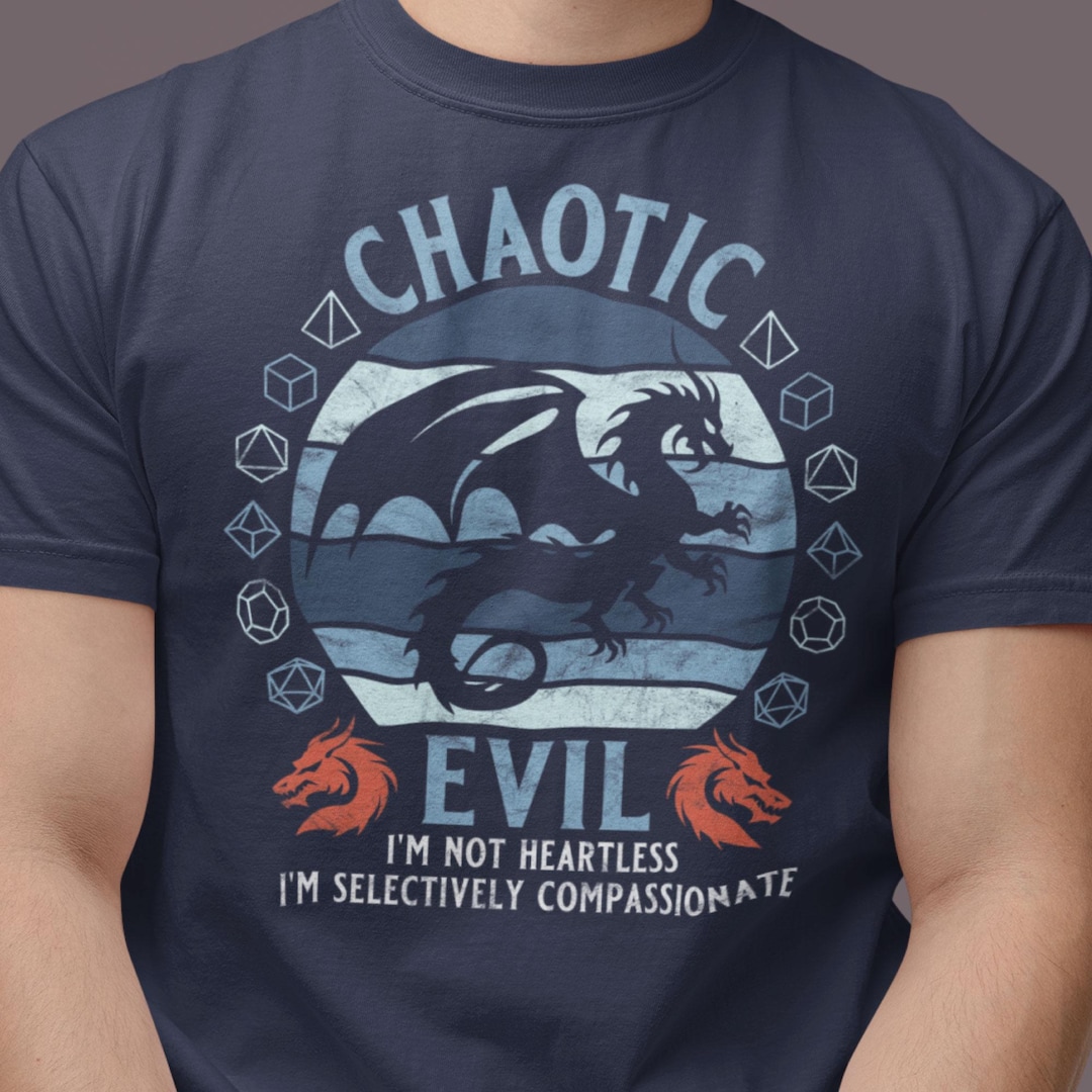 Chaotic Evil Dnd Shirt - Dungeons and Dragons Gift for Players ...