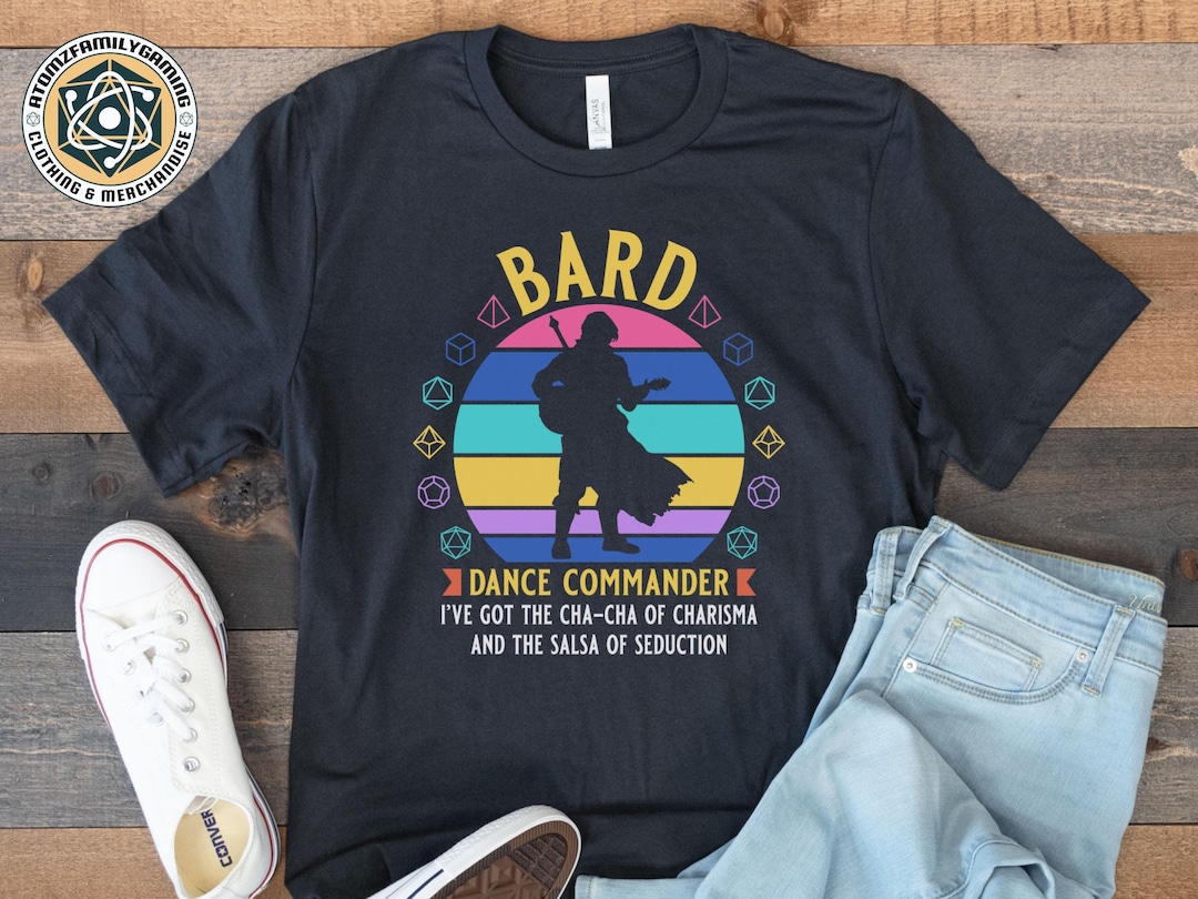 D&D Bard Shirt, Dungeons and Dragons Tshirt for Him or Her, Funny Dnd ...