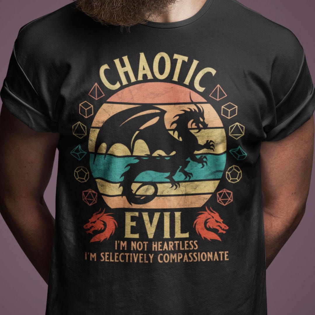 Dungeons & Dragons Chaotic Evil Alignment Shirt (S-4XL) - Etsy