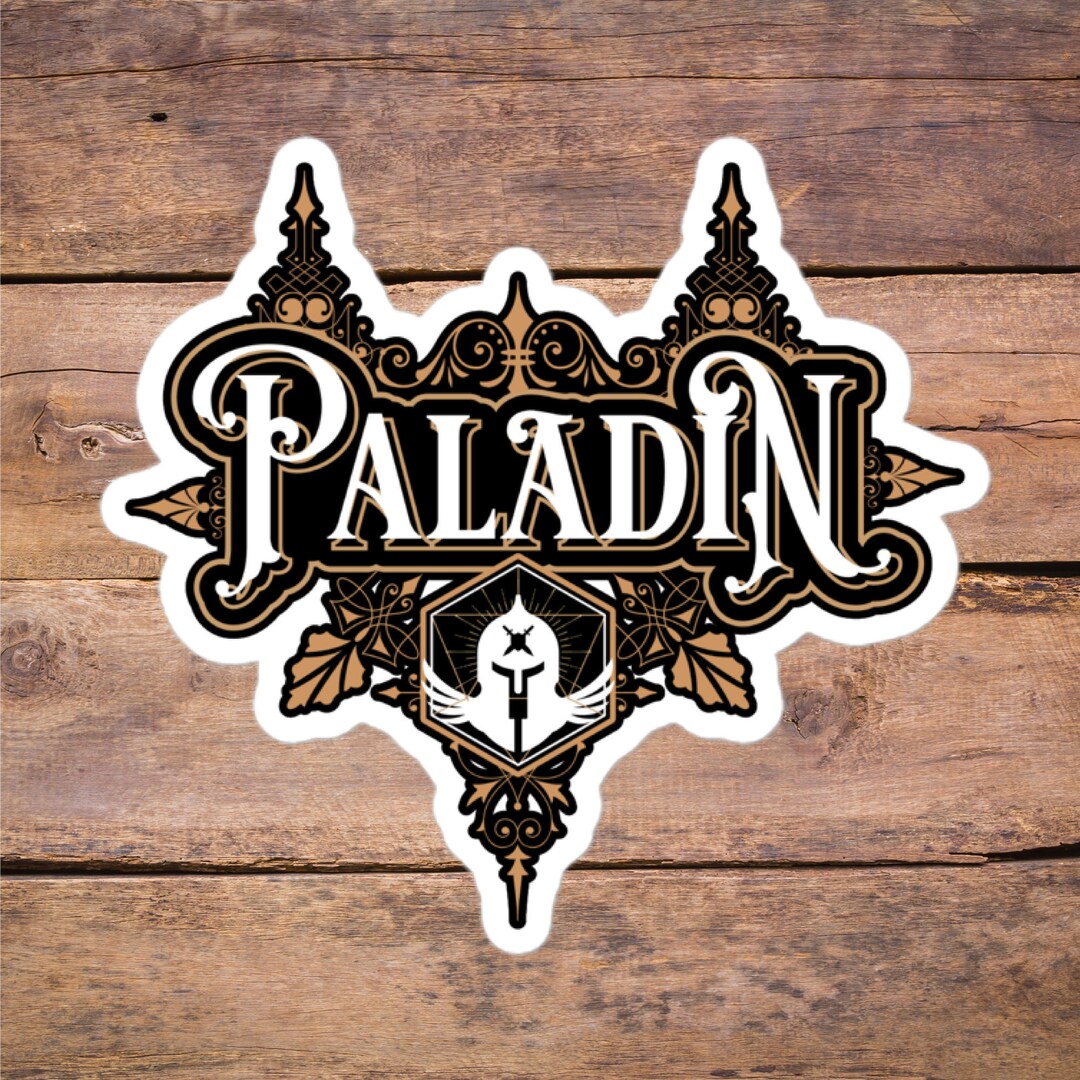 D&D Paladin Sticker – Character Class Vinyl Decal (4"x4") - Etsy