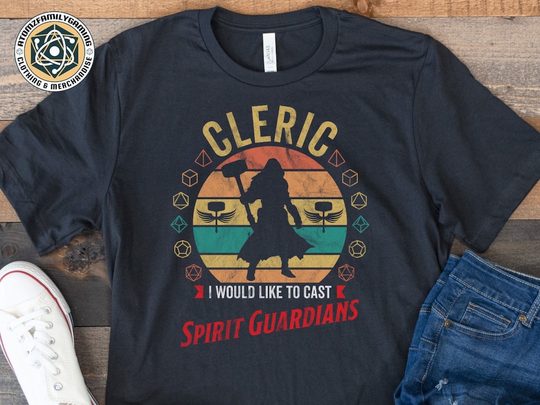 Dnd Cleric Shirt, Gift for Dungeons and Dragons, D&D Clothing for Men ...