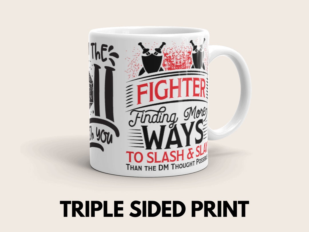 Fighter Dnd Mug Gift for Dungeons and Dragons D&D Cup for - Etsy