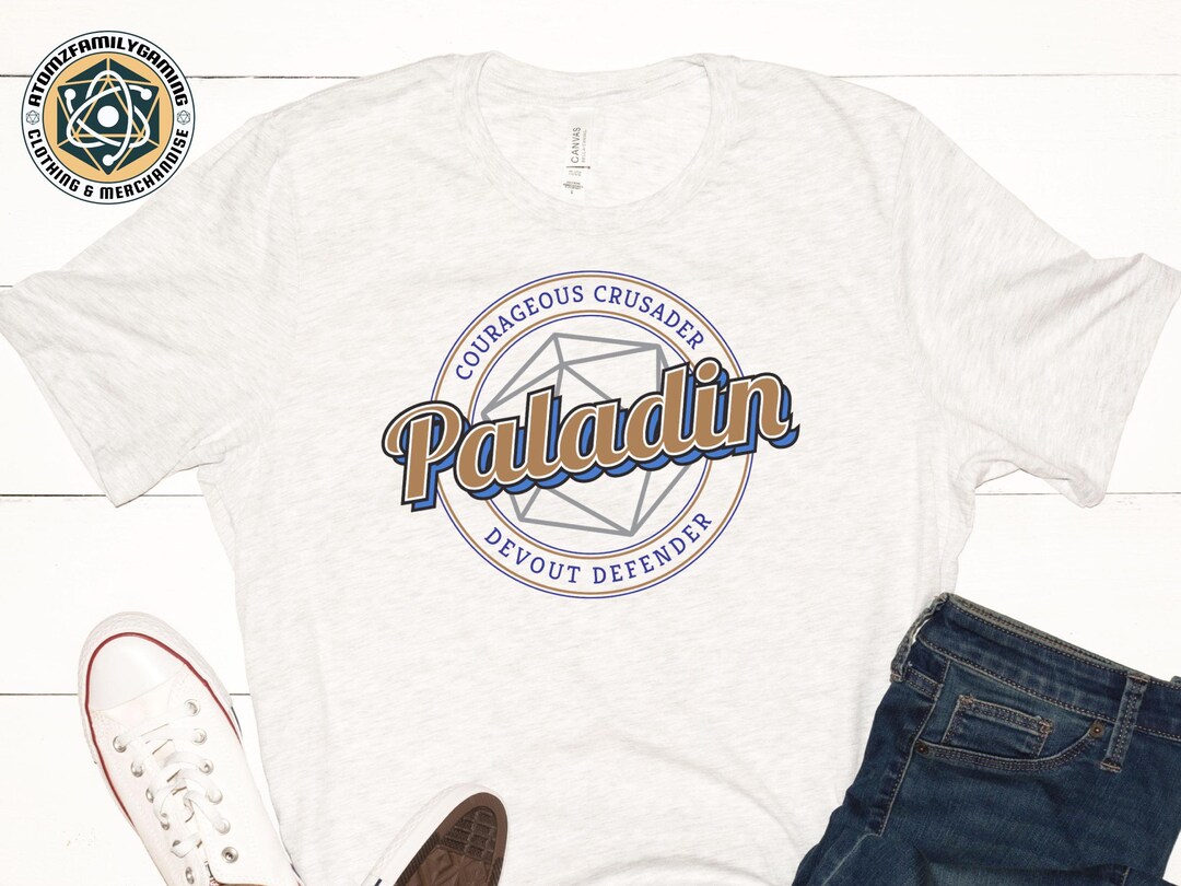 Dnd Paladin Shirt D&D Gift for Players, Dungeons and Dragons Clothing ...