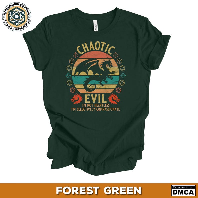 Dungeons & Dragons Chaotic Evil Alignment Shirt (S-4XL) - Etsy