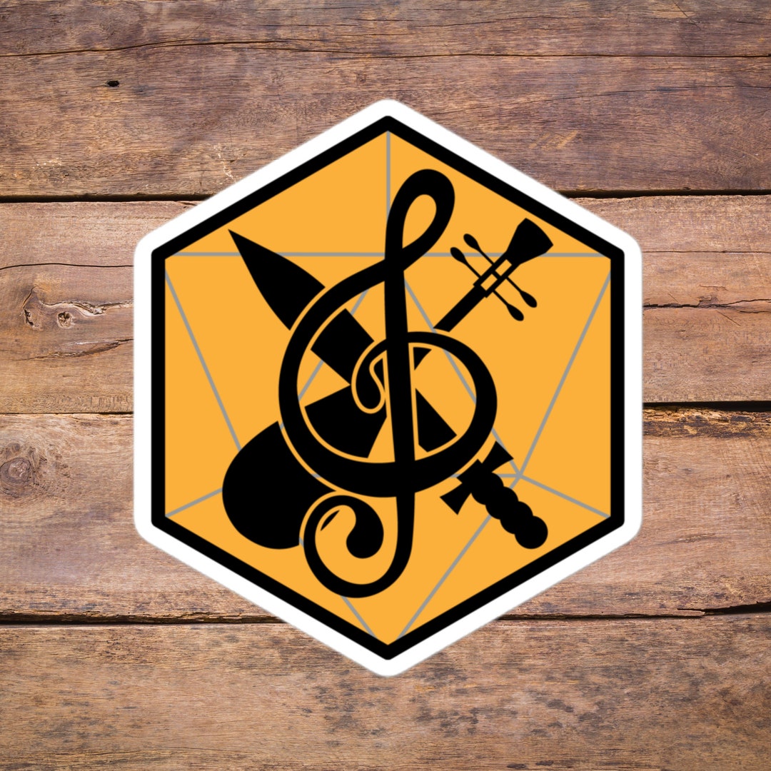 Bard Character Class Icon 4"x4" Dnd Sticker | Dungeons and Dragons ...