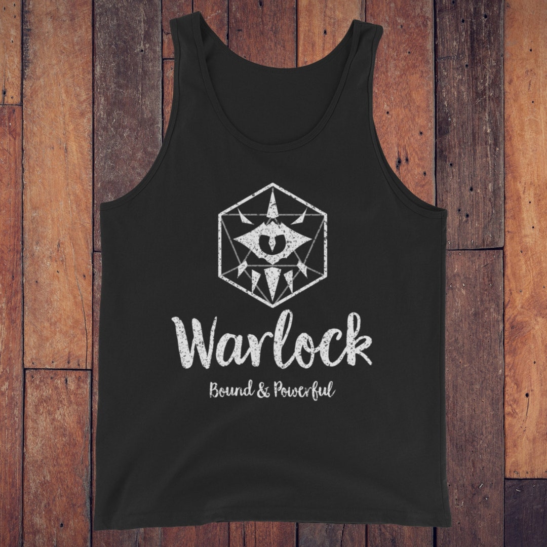 Dnd Warlock Class Tank Top, Makes a Great D&D Gift for Players ...