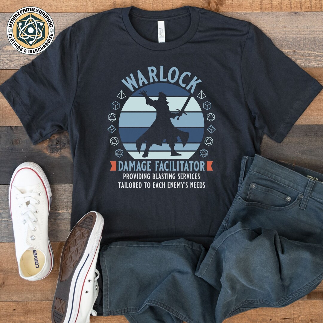 Dnd Warlock Shirt, Dungeons and Dragons Gift for Him or Her, Funny D ...