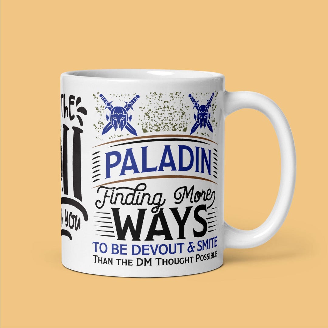 Dnd Paladin Mug | Funny Dungeons and Dragons Gift | Tabletop RPG Class ...