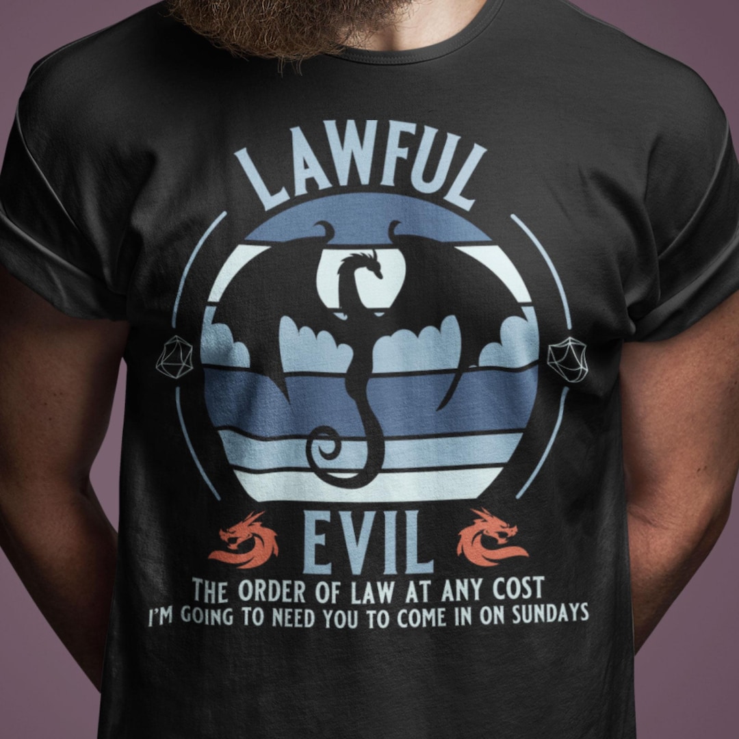 Dungeons & Dragons Lawful Evil Alignment Shirt (S–4XL) - Etsy