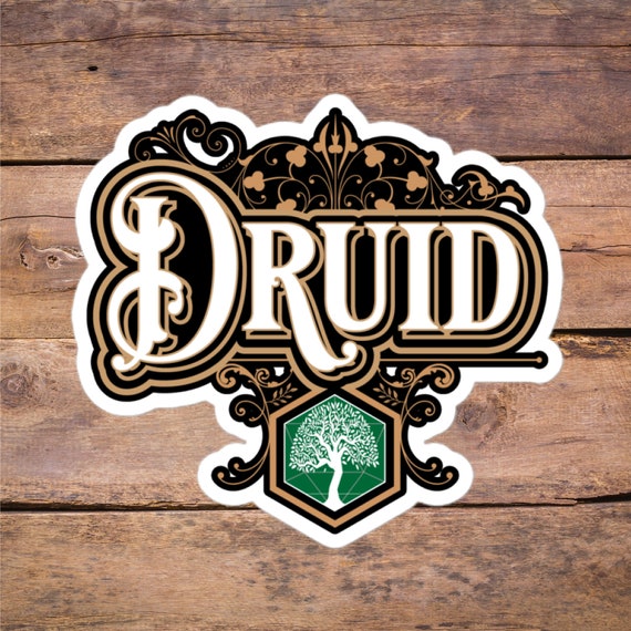 Druid Character Class 4x4 Dnd Sticker Dungeons | Etsy