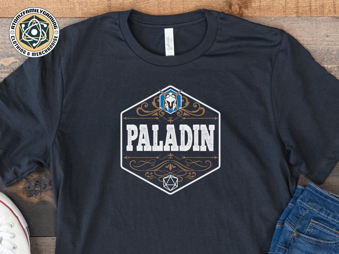 D&D Paladin Shirt Dungeons and Dragons D20 Character Emblem T-shirt Dnd ...