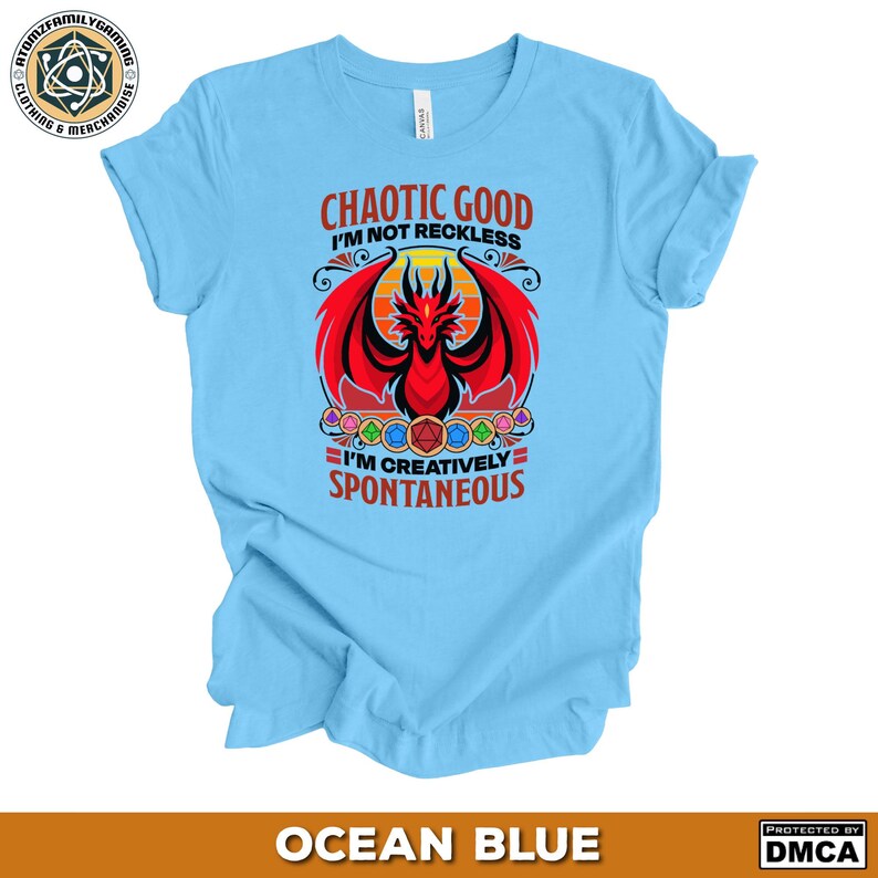 Dnd Chaotic Good Shirt (S-4XL) Creatively Spontaneous - Etsy
