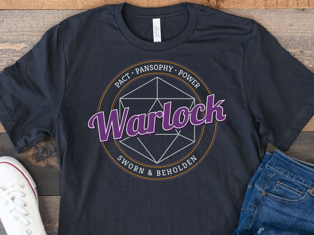 Warlock Class Dnd Shirt, Gifts for Dungeons and Dragons, D&D Clothing ...