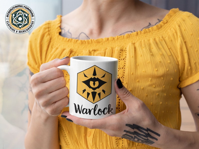 Dnd Warlock Mug Gift for Dungeons and Dragons D&D Tea Cup - Etsy