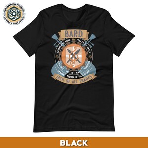 Dnd Bard Shirt, Dungeons and Dragons Gift for Him or Her, D and D ...