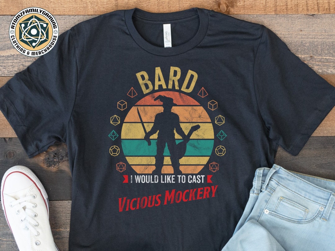Dnd Bard Shirt, Gift for Dungeons and Dragons, D&D Clothing for Men or ...