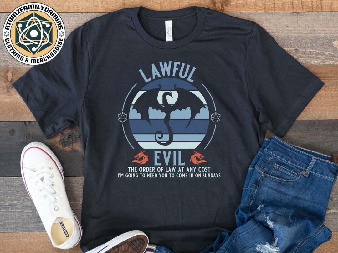Dnd Lawful Evil Shirt, D&D Gift for Players, Dungeons and Dragons ...