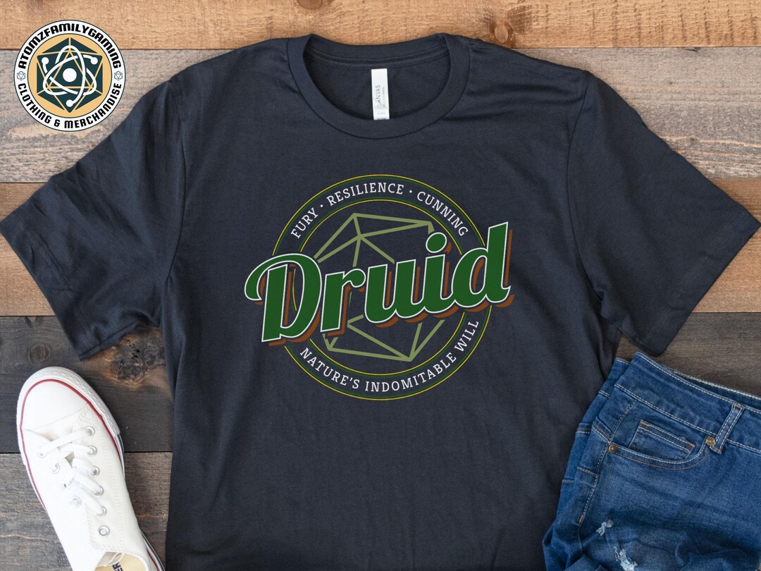 Dnd Druid Class Shirt D&D Gift for Players, Dungeons and Dragons ...