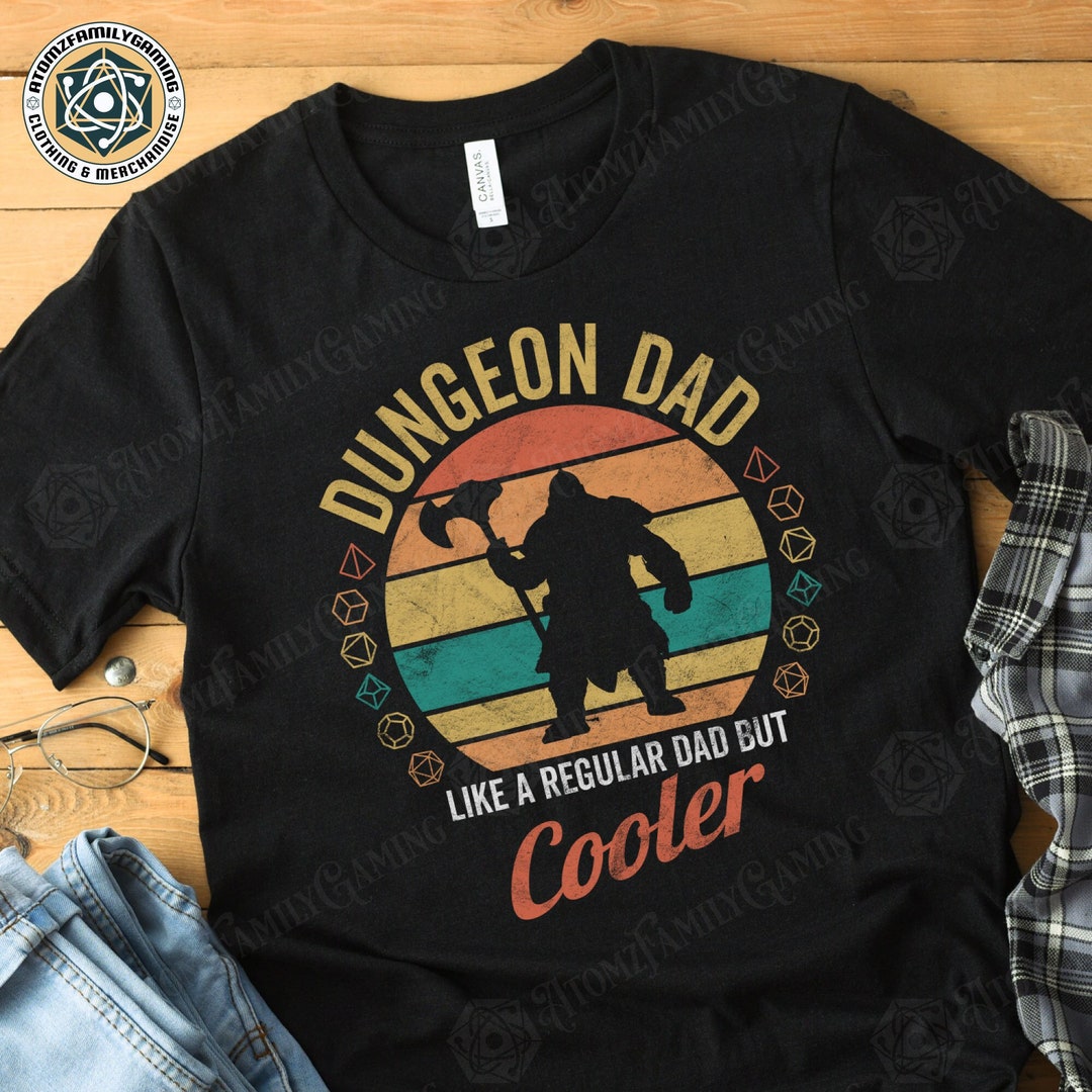 D&D Dungeon Dad Shirt | Fun TTRPG Dnd Fathers Day, Bday or Xmas Gift ...