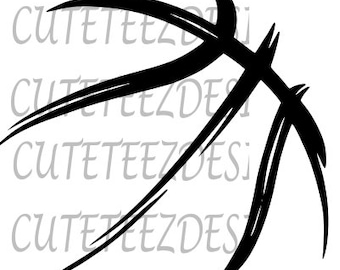 Half Basketball Svg | Etsy