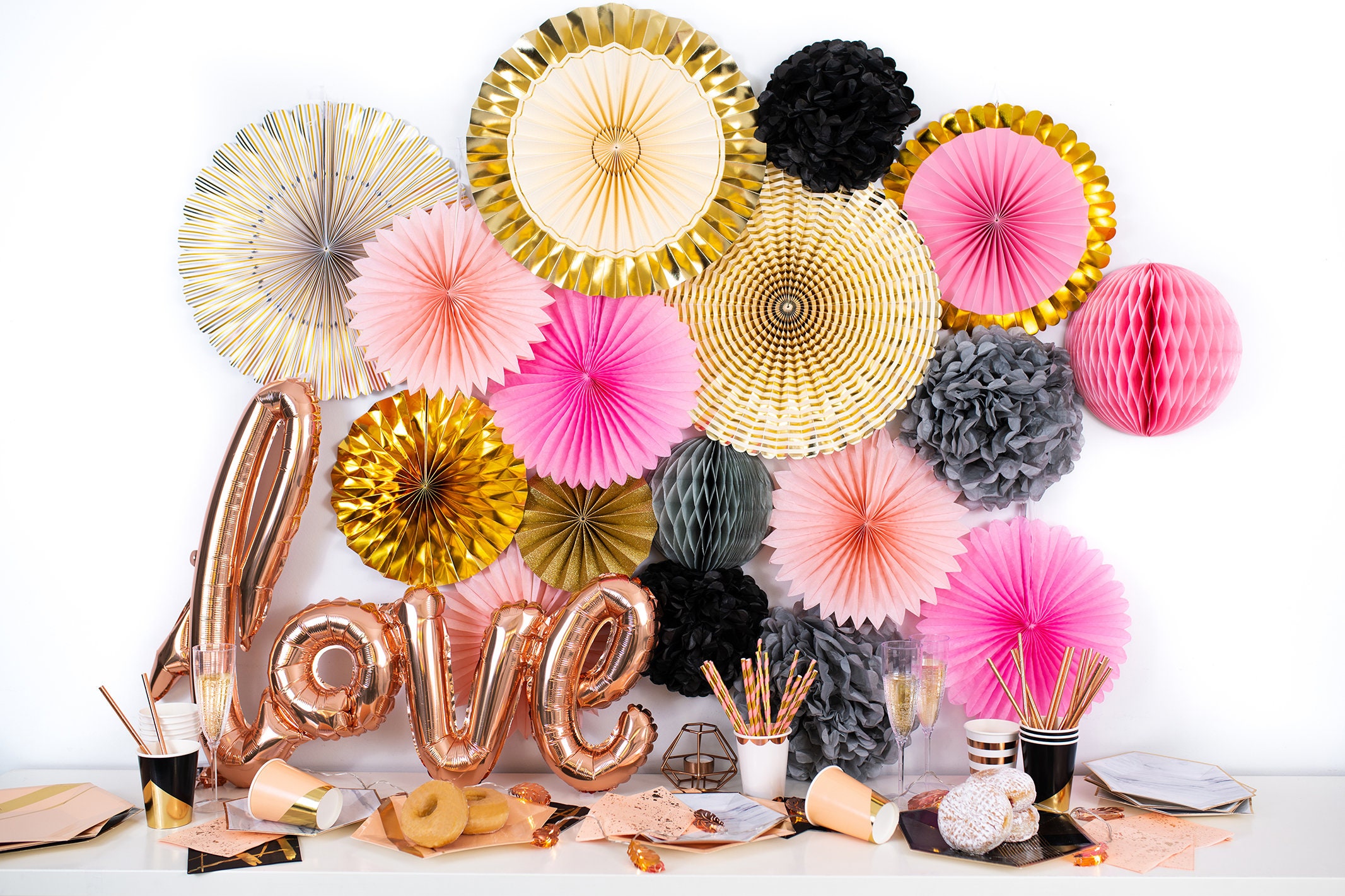 21pcs Bridal Shower Anniversary Decor Backdrop Party Pack Kit - Etsy UK