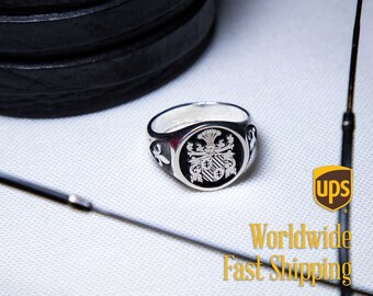 Custom Signet Ring | Etsy