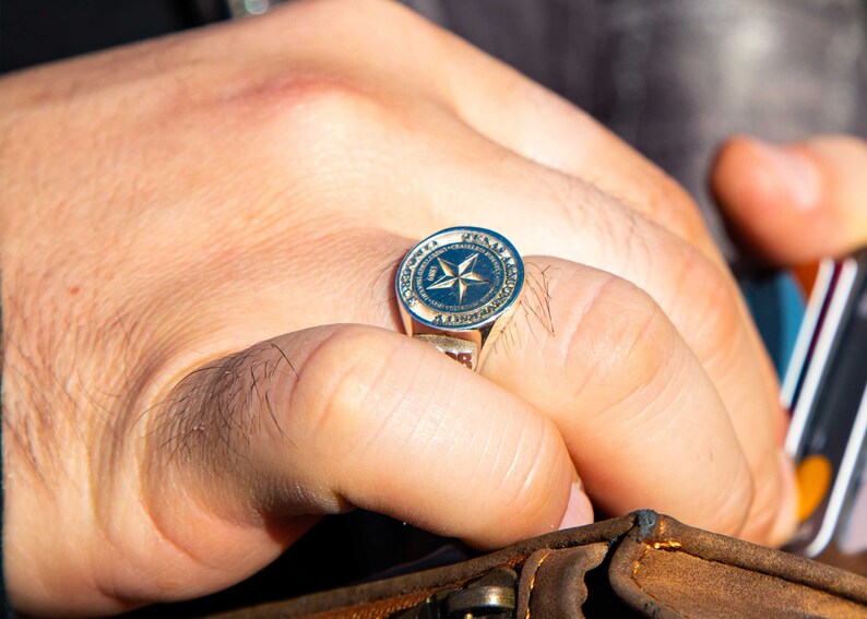 Custom Engraved College Graduation Ring Personalized Class - Etsy