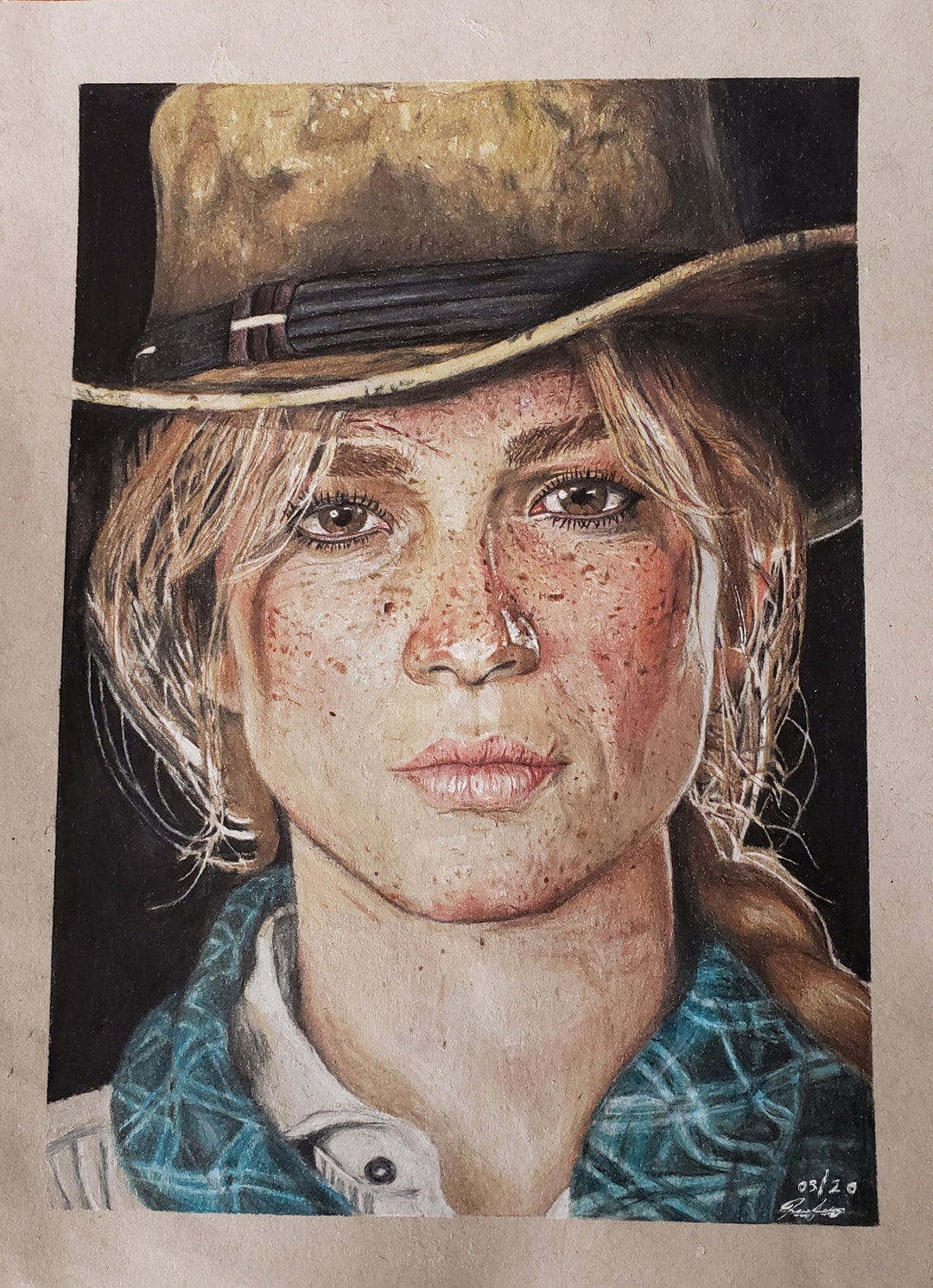 Sadie Adler Red Dead Redemption 2 Colour Pencil Print - Etsy