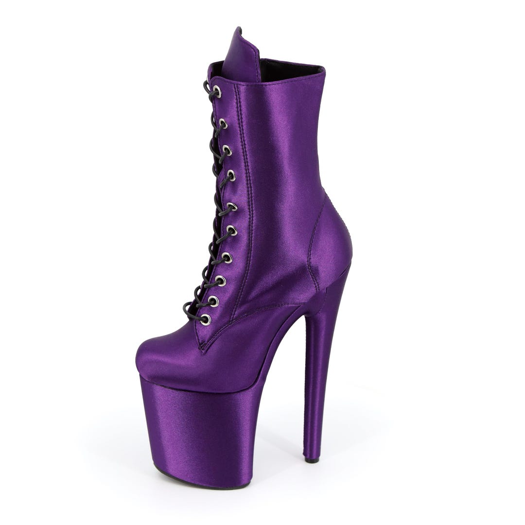 Smooth Criminal Pole Boots Purple - Pole Dancing Boots, Exotic Shoes ...