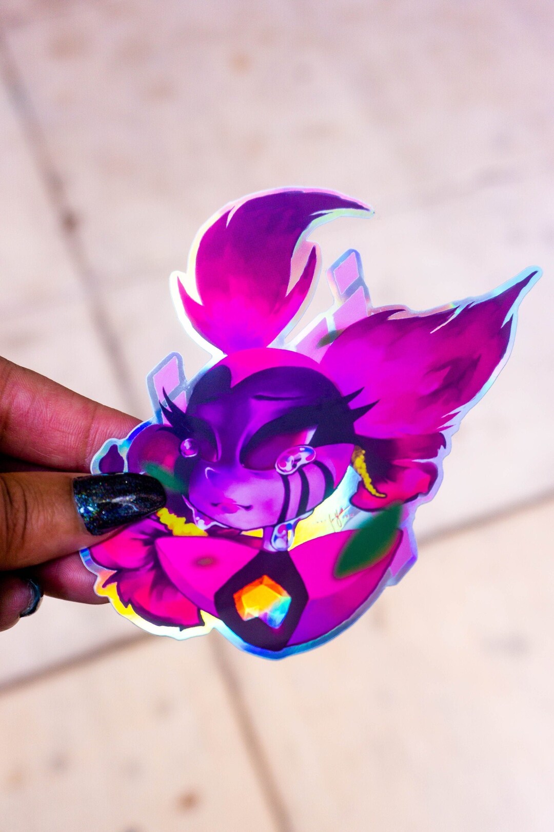 Spinel Holographic Sticker - Etsy