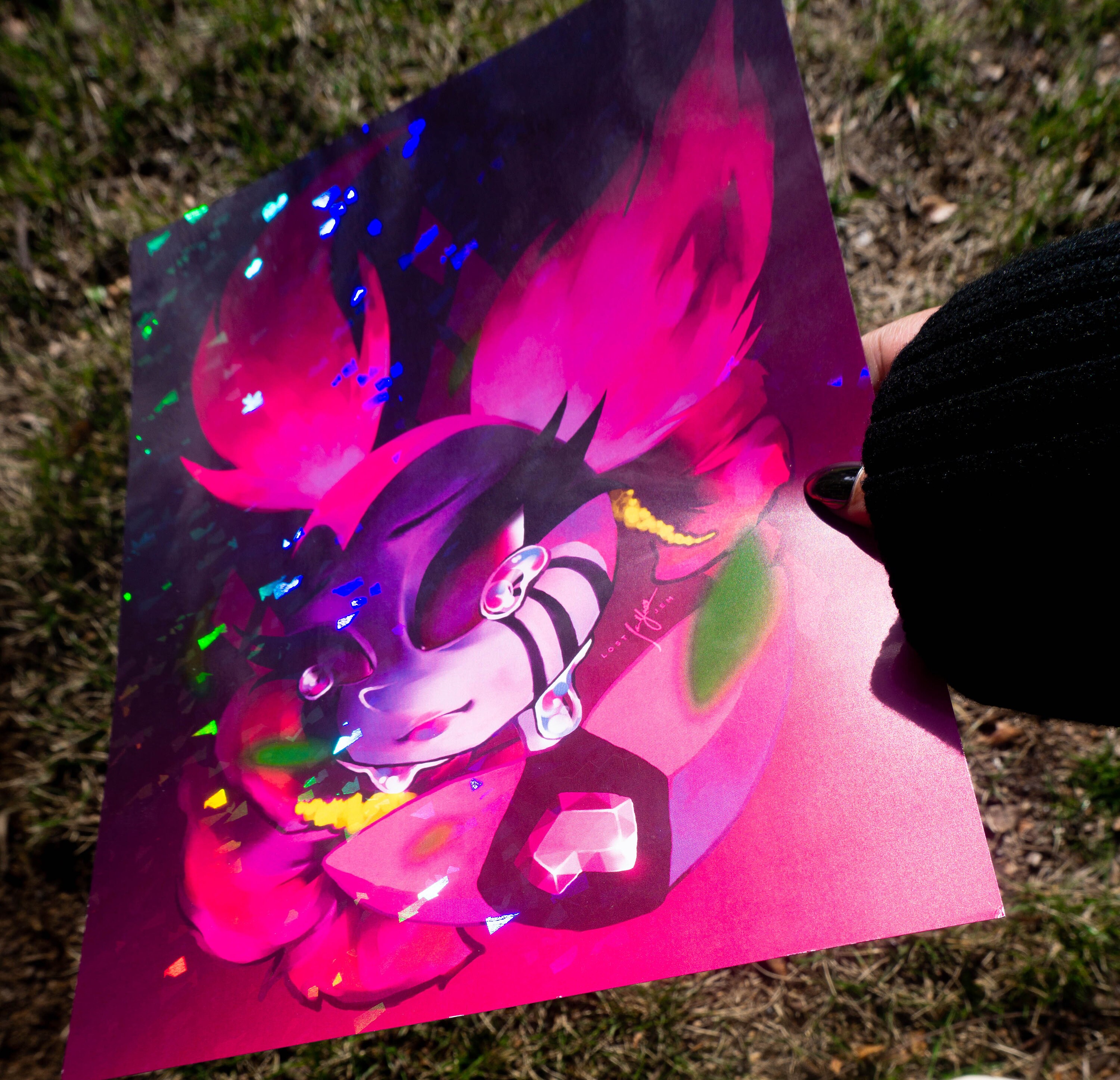 Spinel Holographic Art Print | Etsy