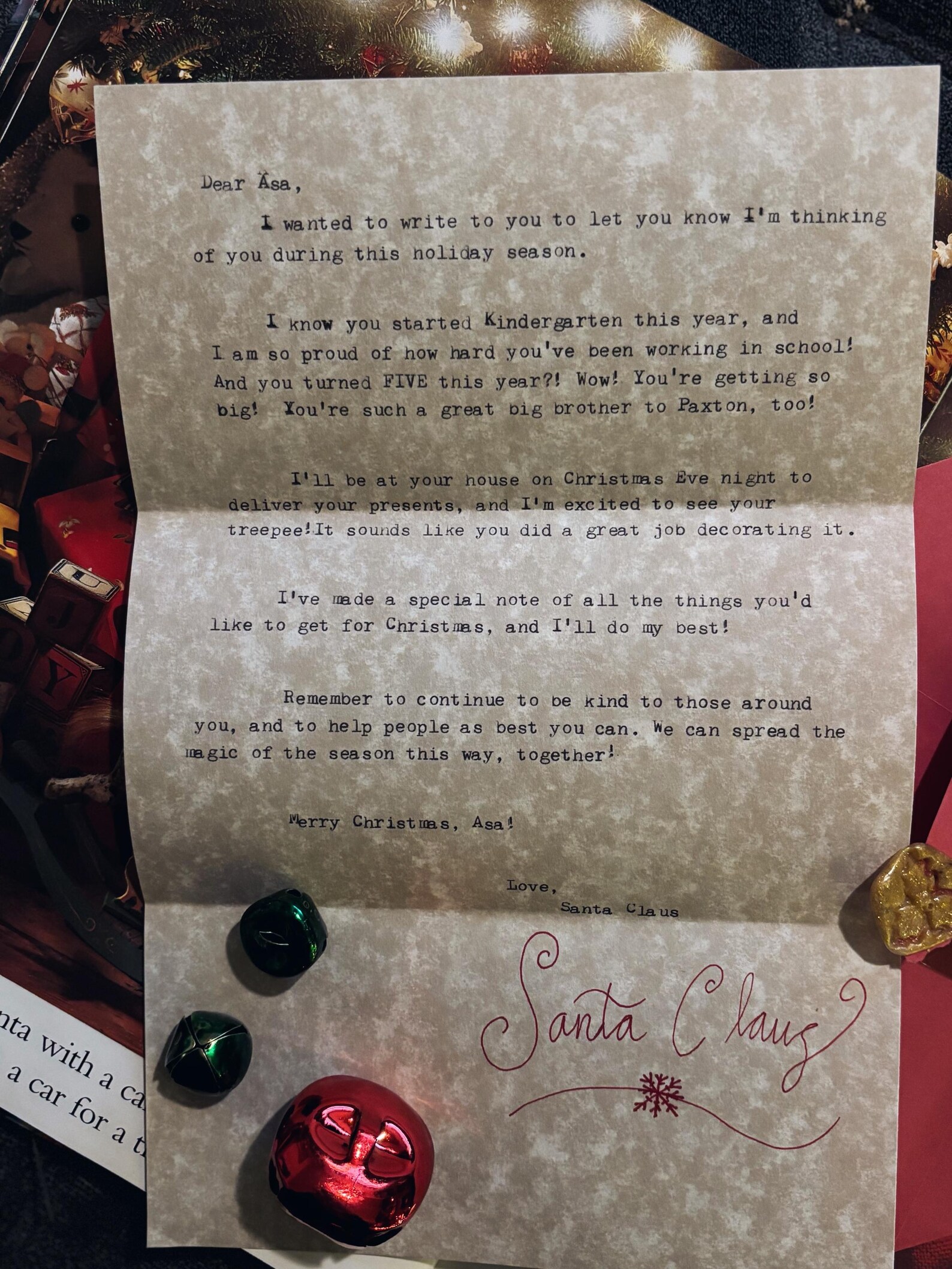Custom Letter From Santa - Etsy