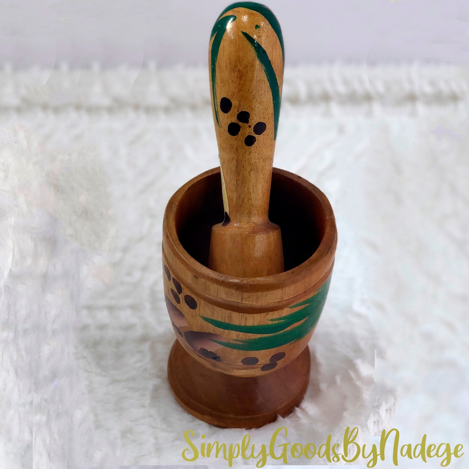 Pilón haitiano / Prestle de madera / Regalo haitiano auténtico | Etsy