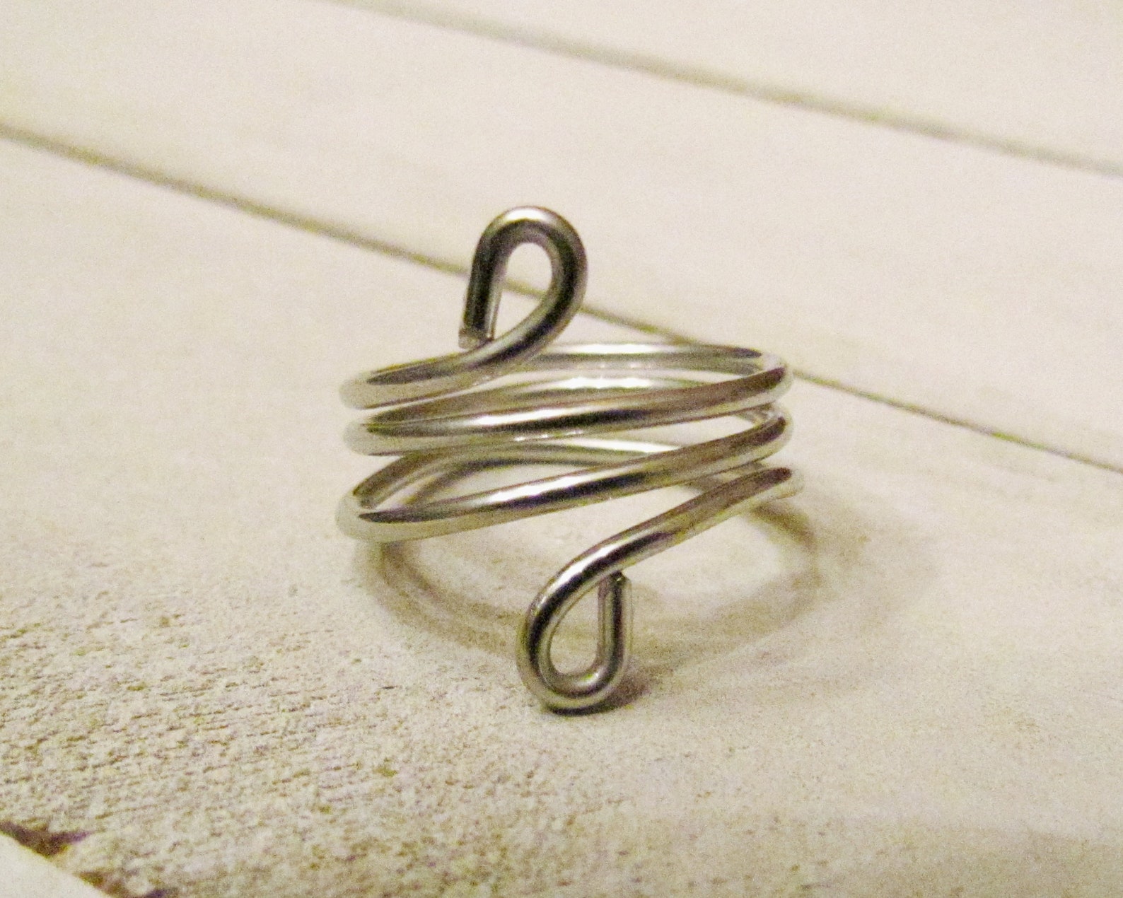 Adjustable Double Wrap Ring - Etsy