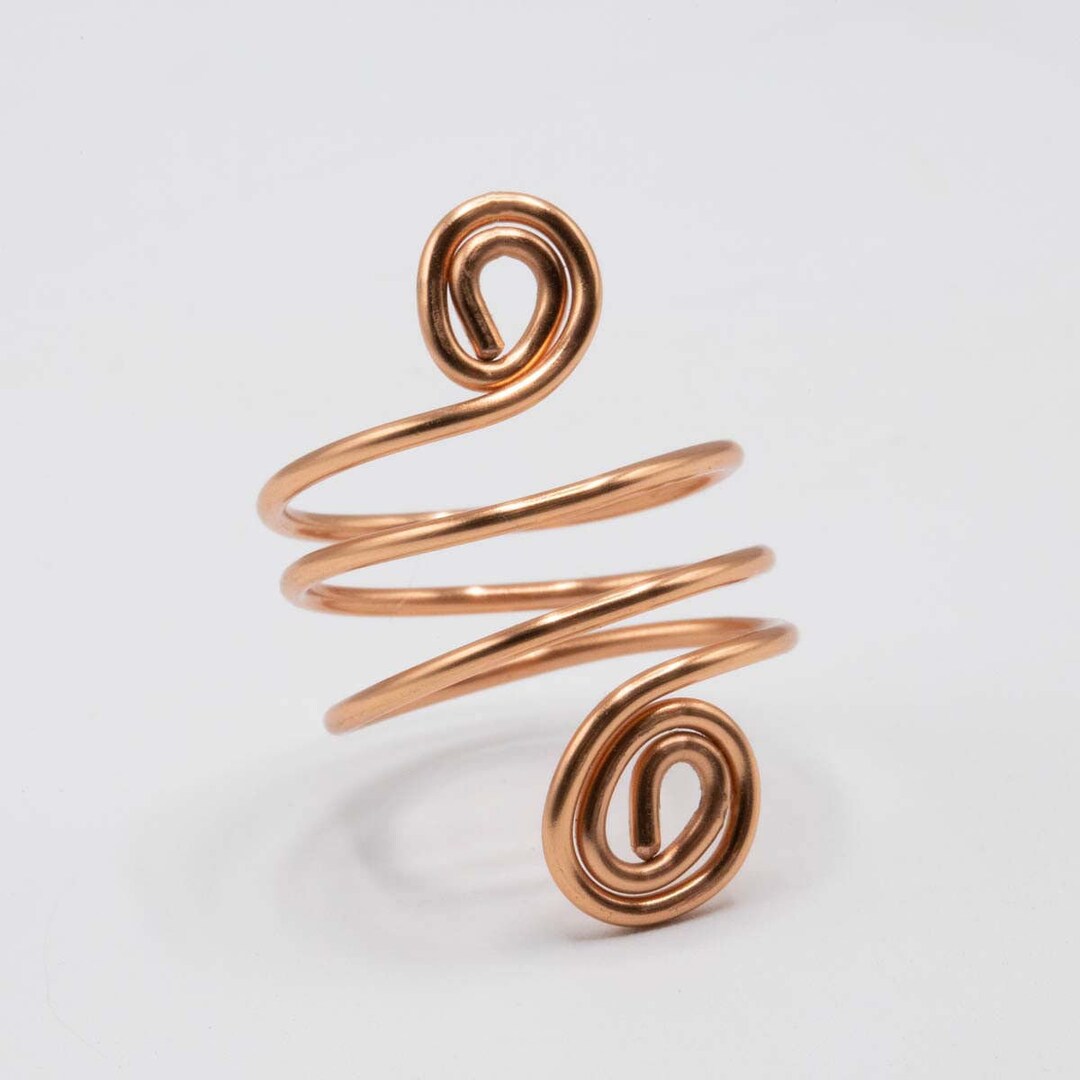 Adjustable Spiral Wire Ring - Etsy