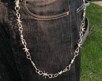 Barbed Wire Chain Choker Necklace/ Mini Barbed Wire Choker | Etsy